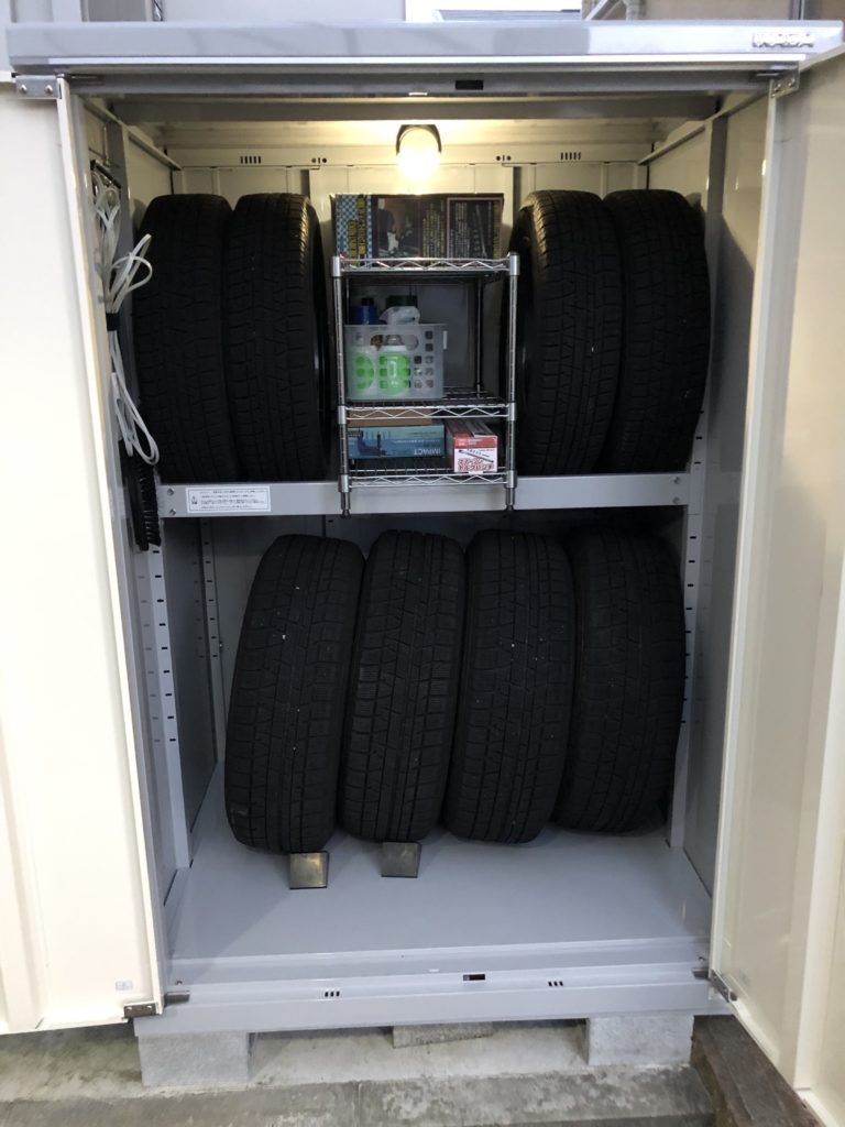 イナバのタイヤストッカー購入～BJX-119DT～ | スキーときどきバイク